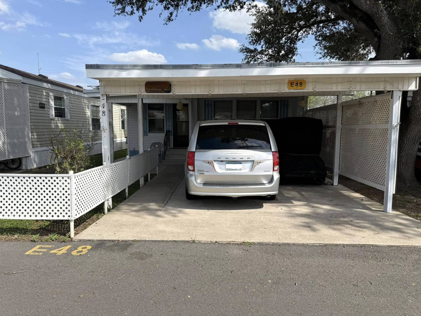 Lot E-48 MOBILE HOME $45,000.00